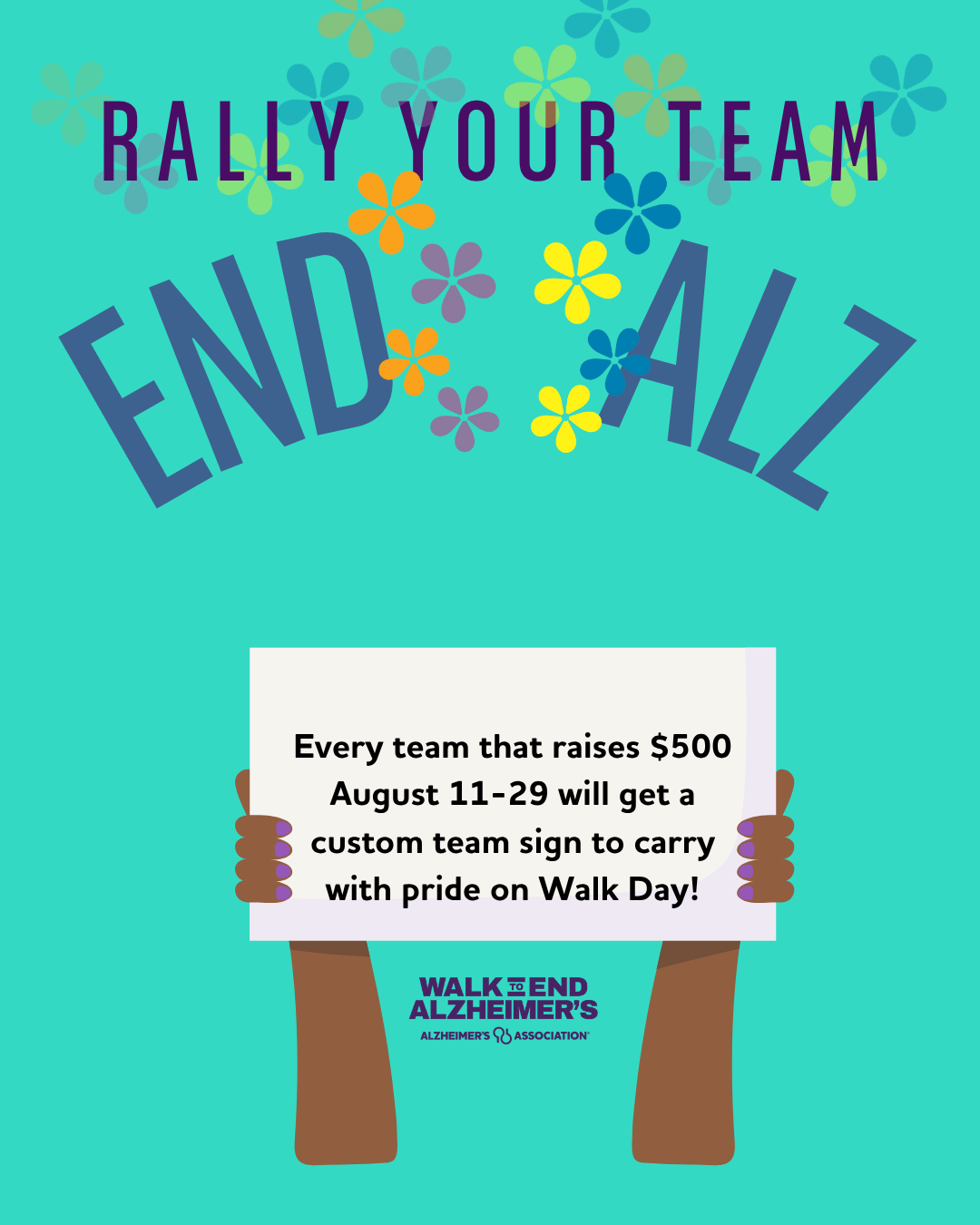 Rally your team Walk sign challenge – Alzheimer's Association North ...